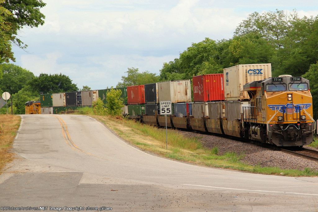 UP 7714 is seen dpu and also head end.